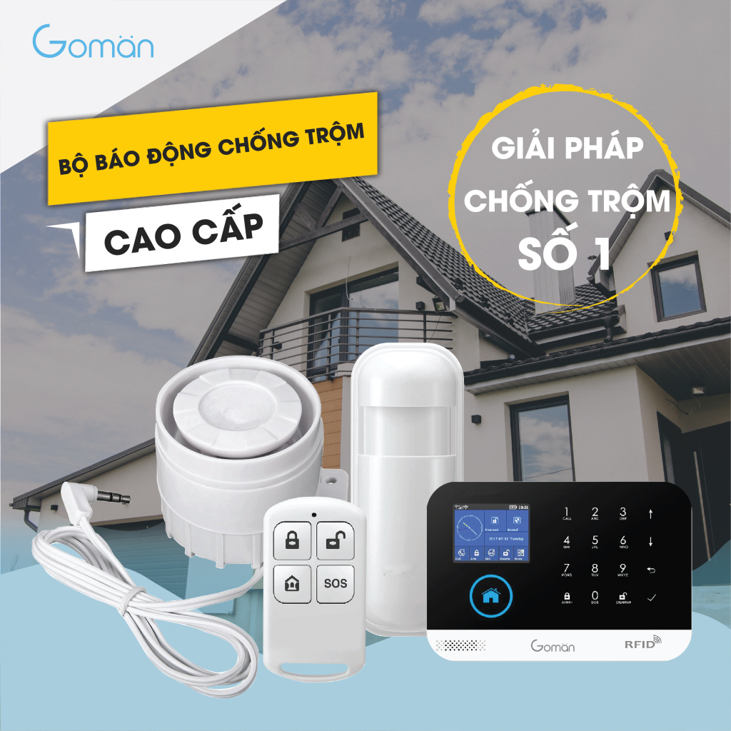 Bộ báo động chống trộm Goman cao cấp GSM/WIFI - Camera - Camera quan ...